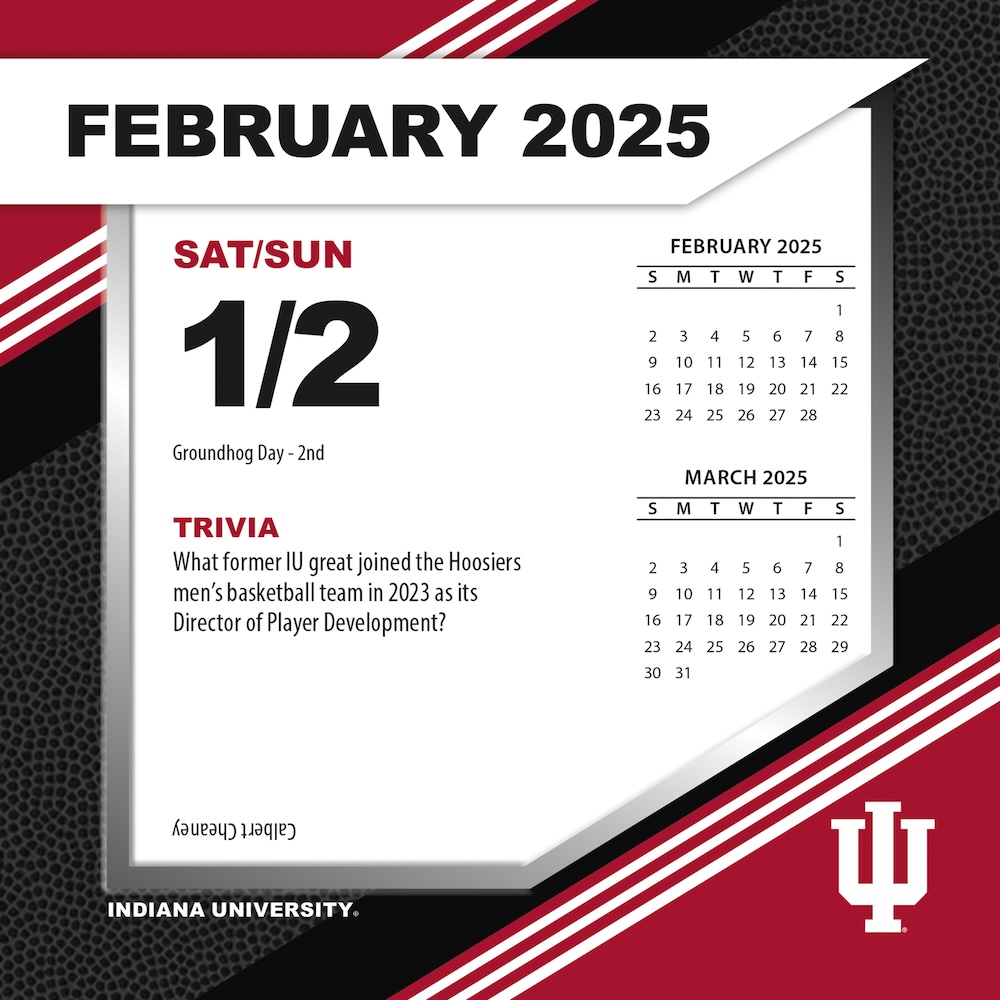 Indiana Hoosiers 2026 NCAA Page-A-Day Box Calendar - Buy at KHC Sports